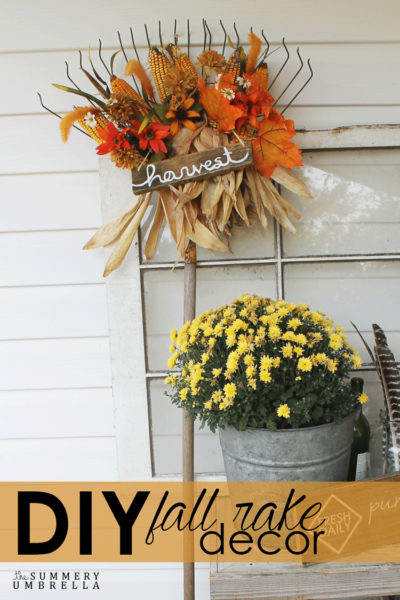 DIY Fall Decor Using a Rake: Fun and Festive Project to Try