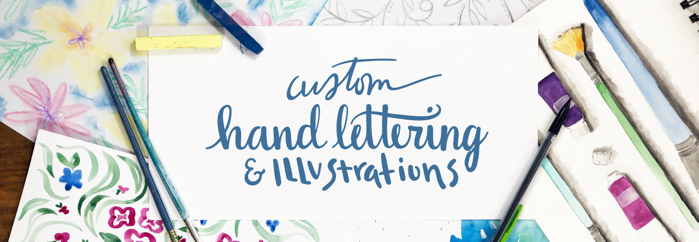 The Summery Umbrella | Hand Lettering and Illustrations