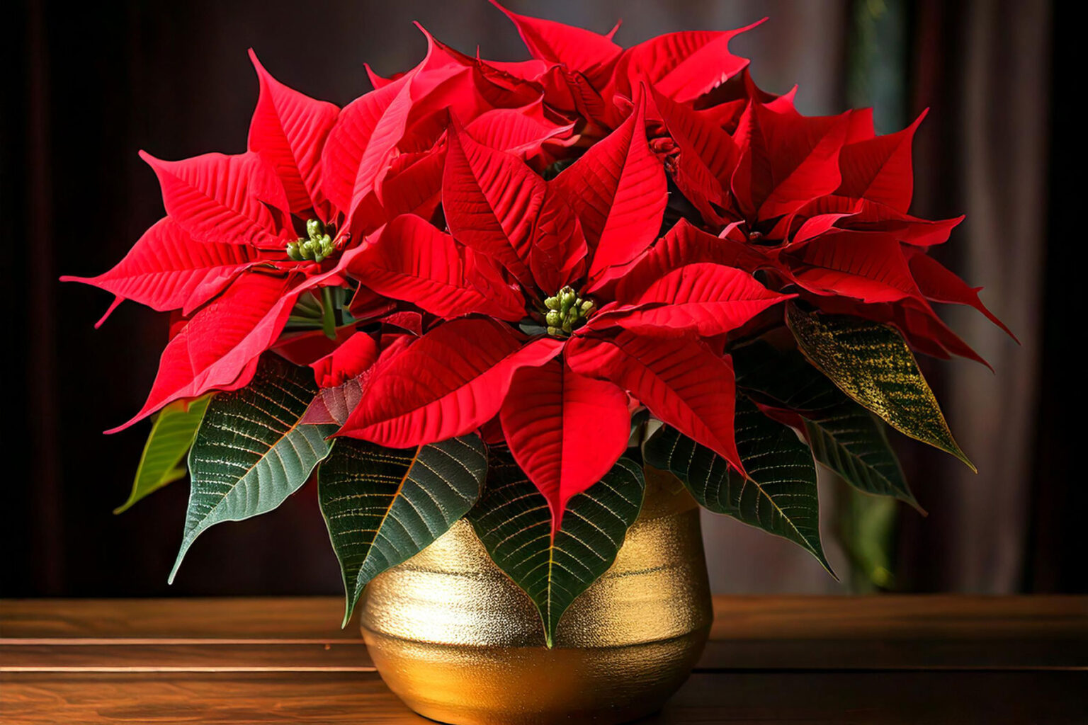 Poinsettia Magic: Crafting the Perfect Christmas Table Centerpiece