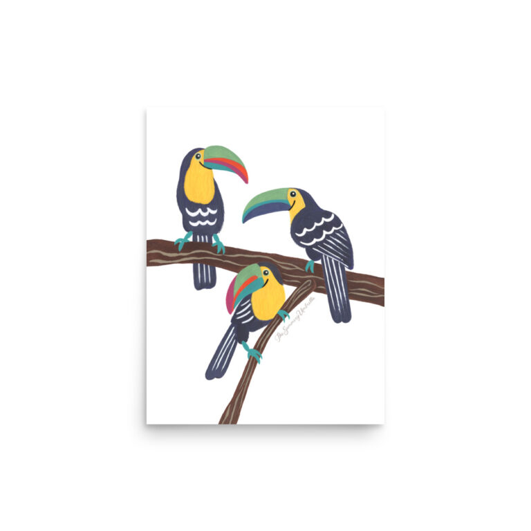 Three Toucans Art Print