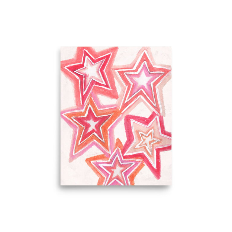 Pastel Stars Art Print