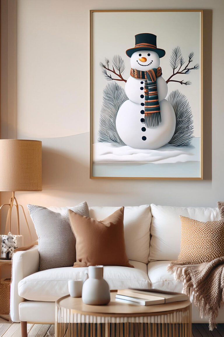Cozy Up with Charming Snowman Wall Decor