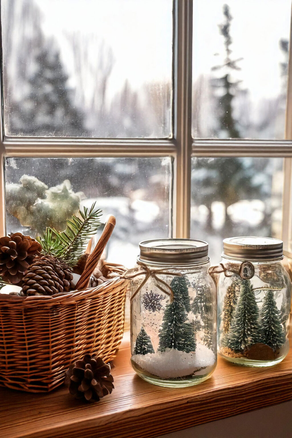 Windowsill Winter Vignettes to Warm Your Home