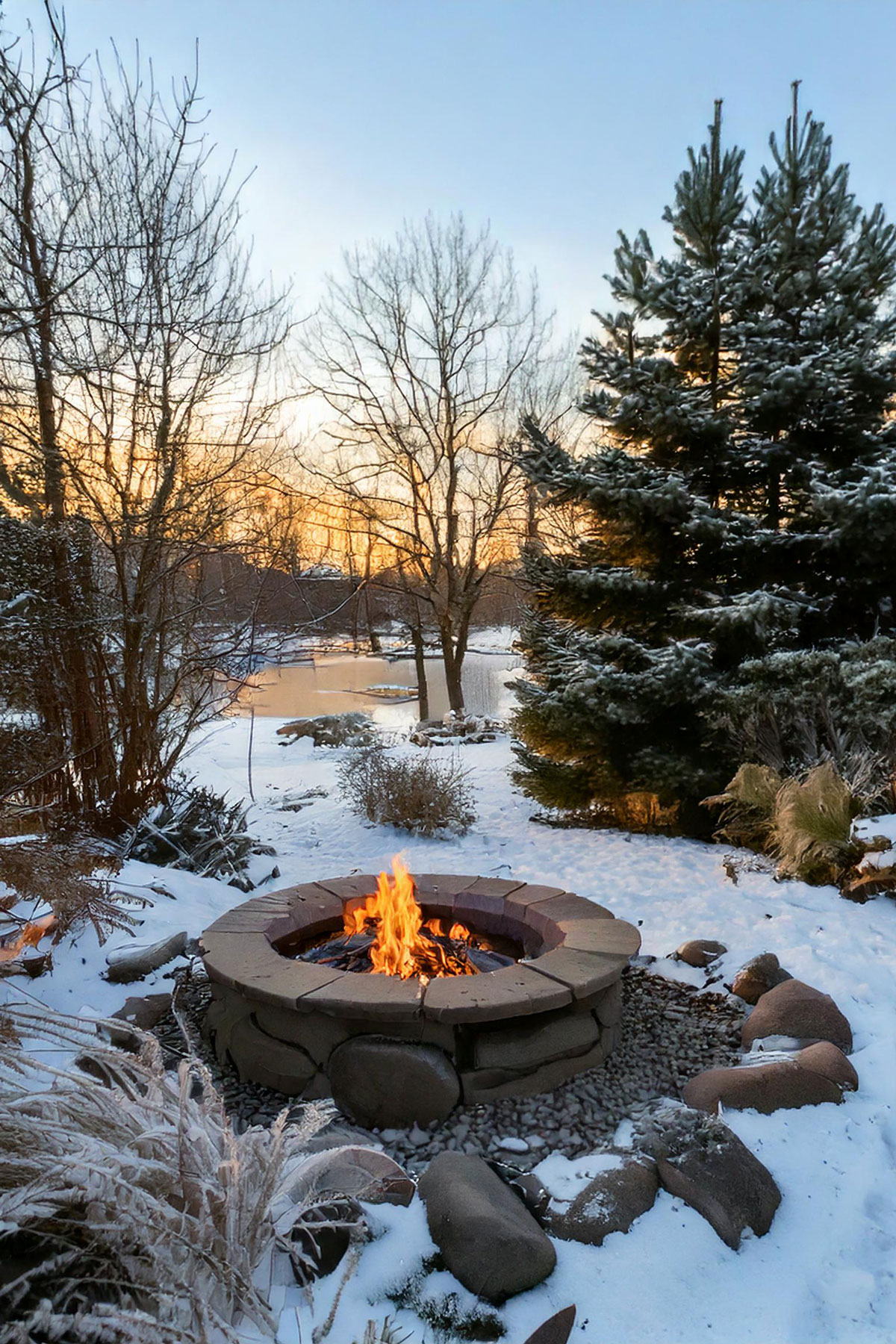 Cozy Winter Nights: Styling Your Outdoor Winter Fire Pit